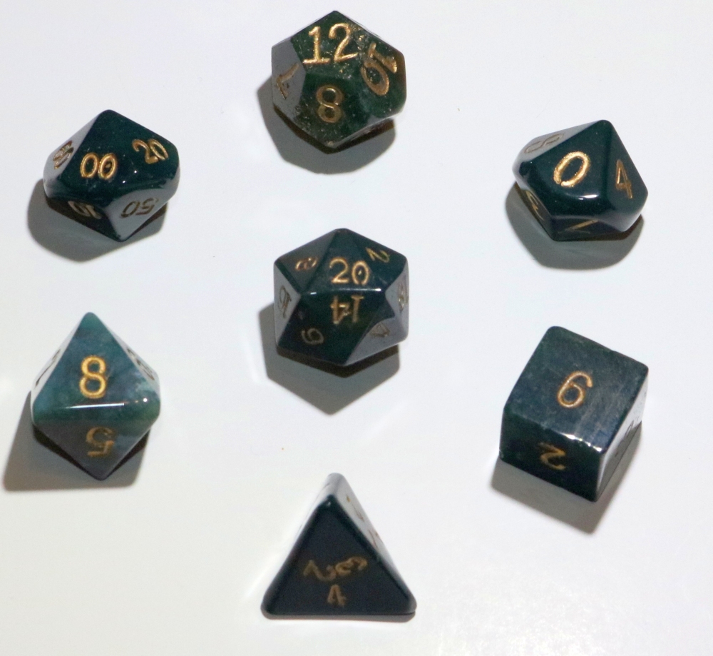 Crystal Caste: Bloodstone 14mm Dwarven Stones®