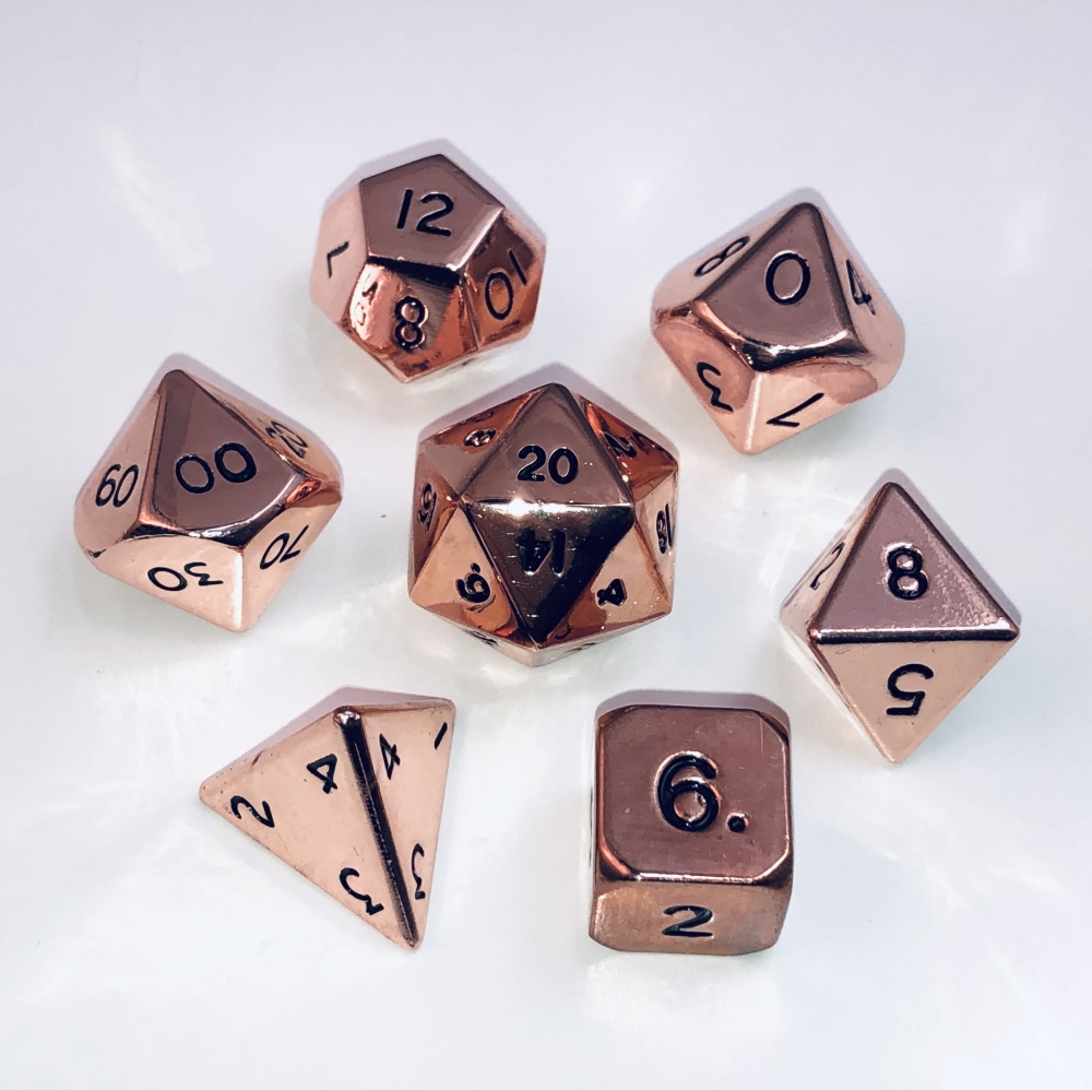 Crystal Caste: Copper 16mm 7pc Dwarven Metal®