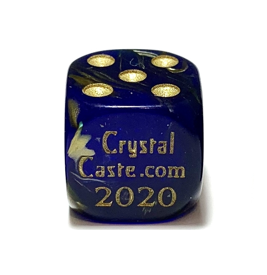 Crystal Caste: 2020 Crystal Caste Commemorative Pipped D6