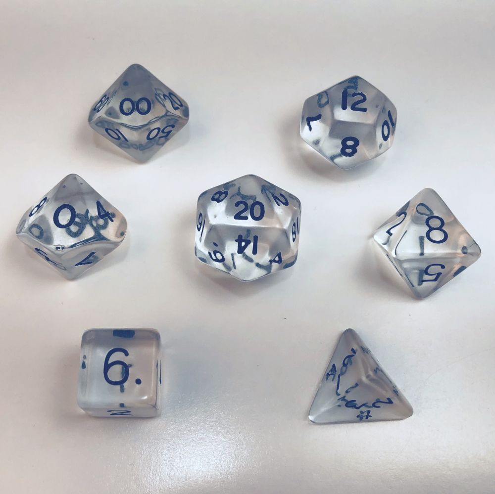 Crystal Caste: 7 pc Fantasy Translucent Clear