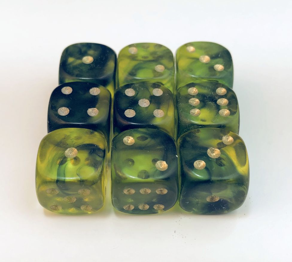 Crystal Caste: 9 piece blue 16mm Firefly