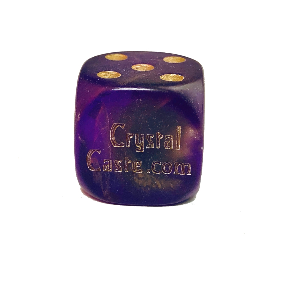 Crystal Caste: 2021 Crystal Caste Commemorative Pipped D6
