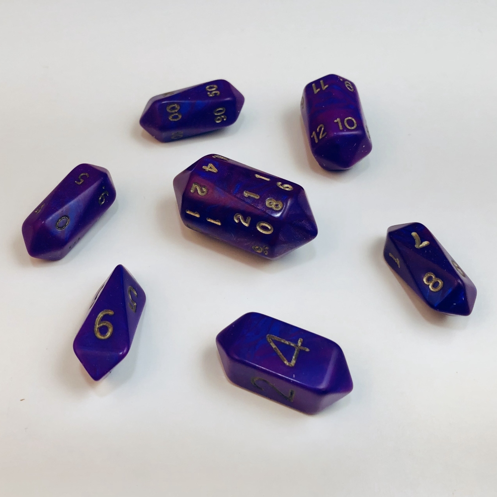 Crystal Caste: 7 pc Crystal Otherworld-purple