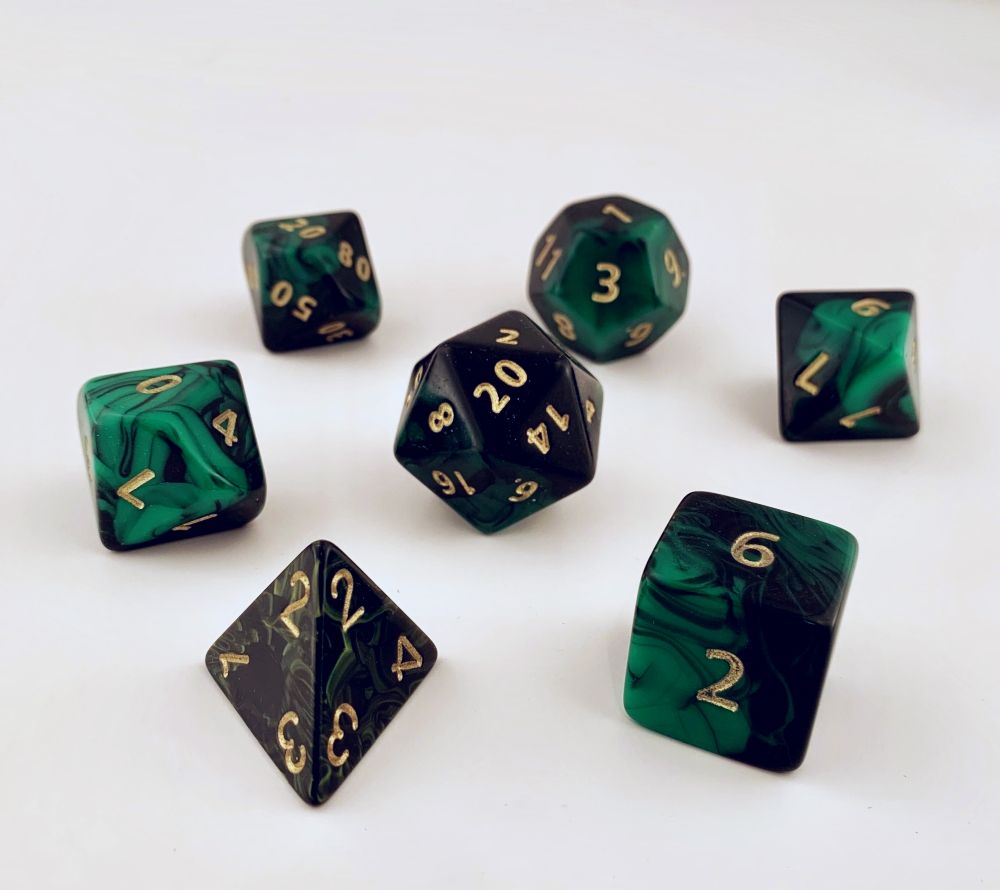 Crystal Caste: Giant 7 piece set of green 35mm Oblivion® colors!
