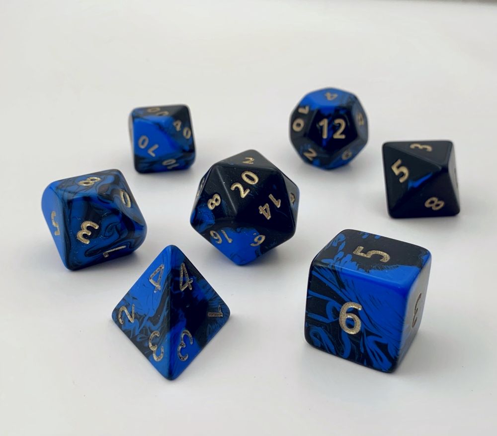 Crystal Caste: Giant 7 piece set of blue 35mm Oblivion® colors!