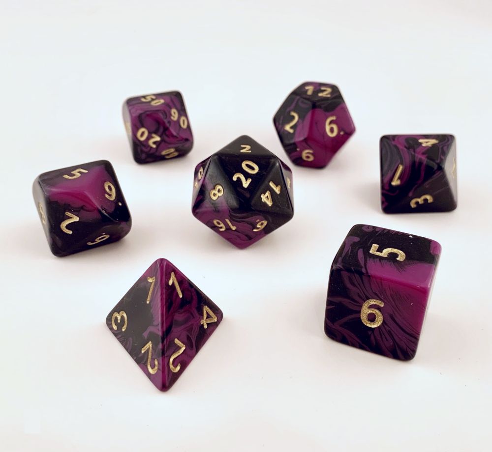 Crystal Caste: Giant 7 piece set of purple 35mm Oblivion® colors!